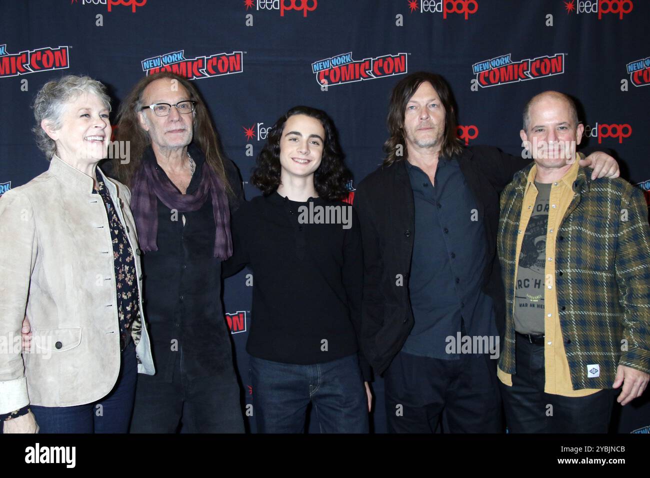 New York, NY, USA. Oktober 2024. Melissa McBride, Greg Nicotero, Louis ...