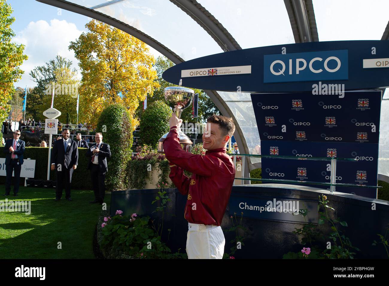 Ascot, Berkshire, Großbritannien. Oktober 2024. Jockey Oisin Murphy ...