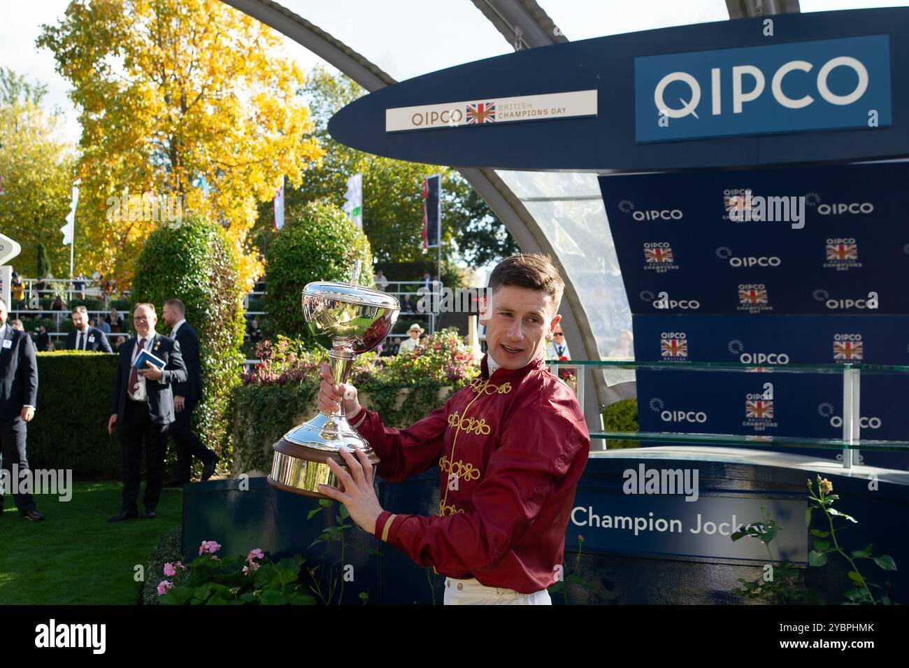 Ascot, Berkshire, Großbritannien. Oktober 2024. Jockey Oisin Murphy ...