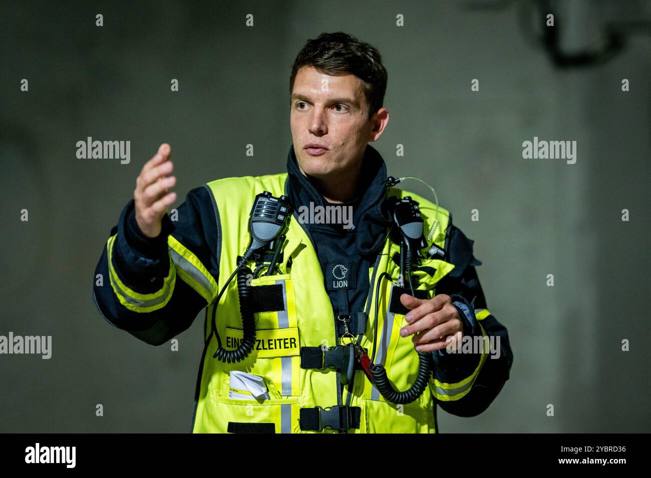 Jena, Deutschland. Oktober 2024. Der Betriebsleiter der Berufsfeuerwehr ...