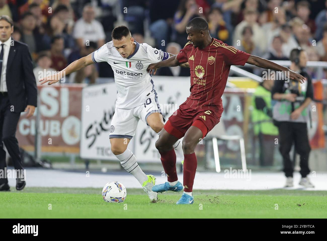 Der argentinische Stürmer Lautaro Martinez tritt am 20. Oktober 2024 im ...