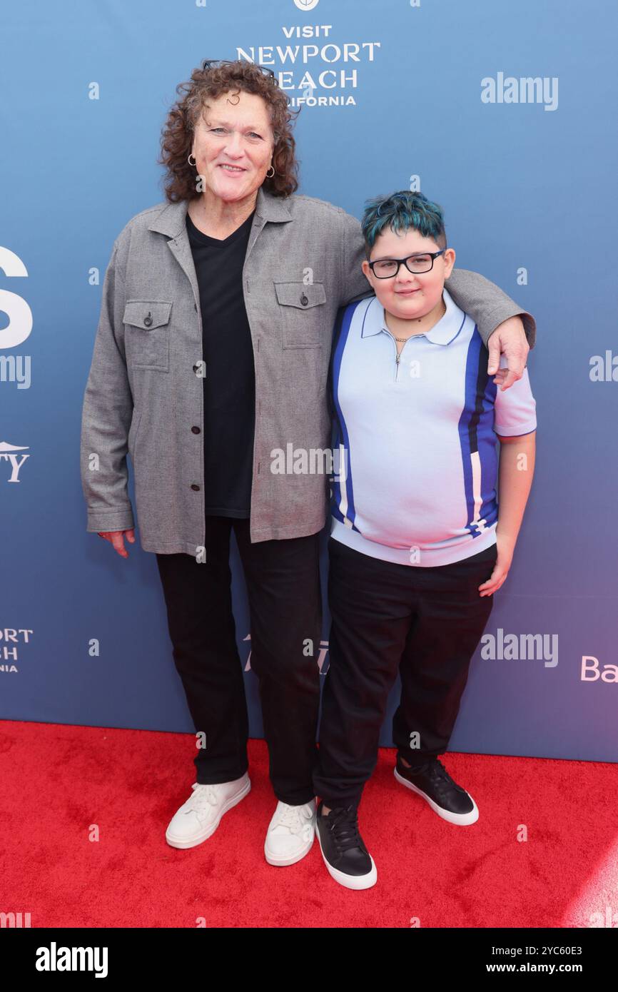 Dot-Marie Jones und Benjamin Steinhauser nehmen am 20. Oktober 2024 am ...