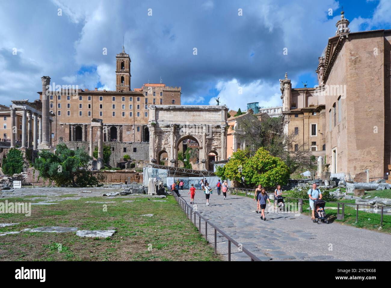 Italien, Rom: Römische Überreste rund um das Forum Romanum, Foro Romano ...