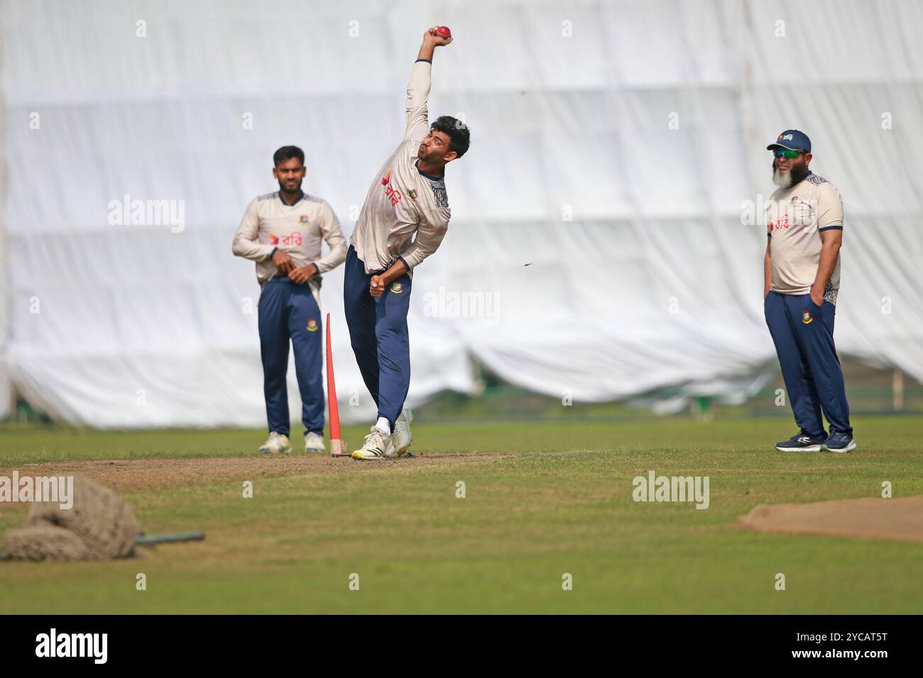 Das Bangladesche Team nimmt am 20. Oktober 2024 an einem Training im ...