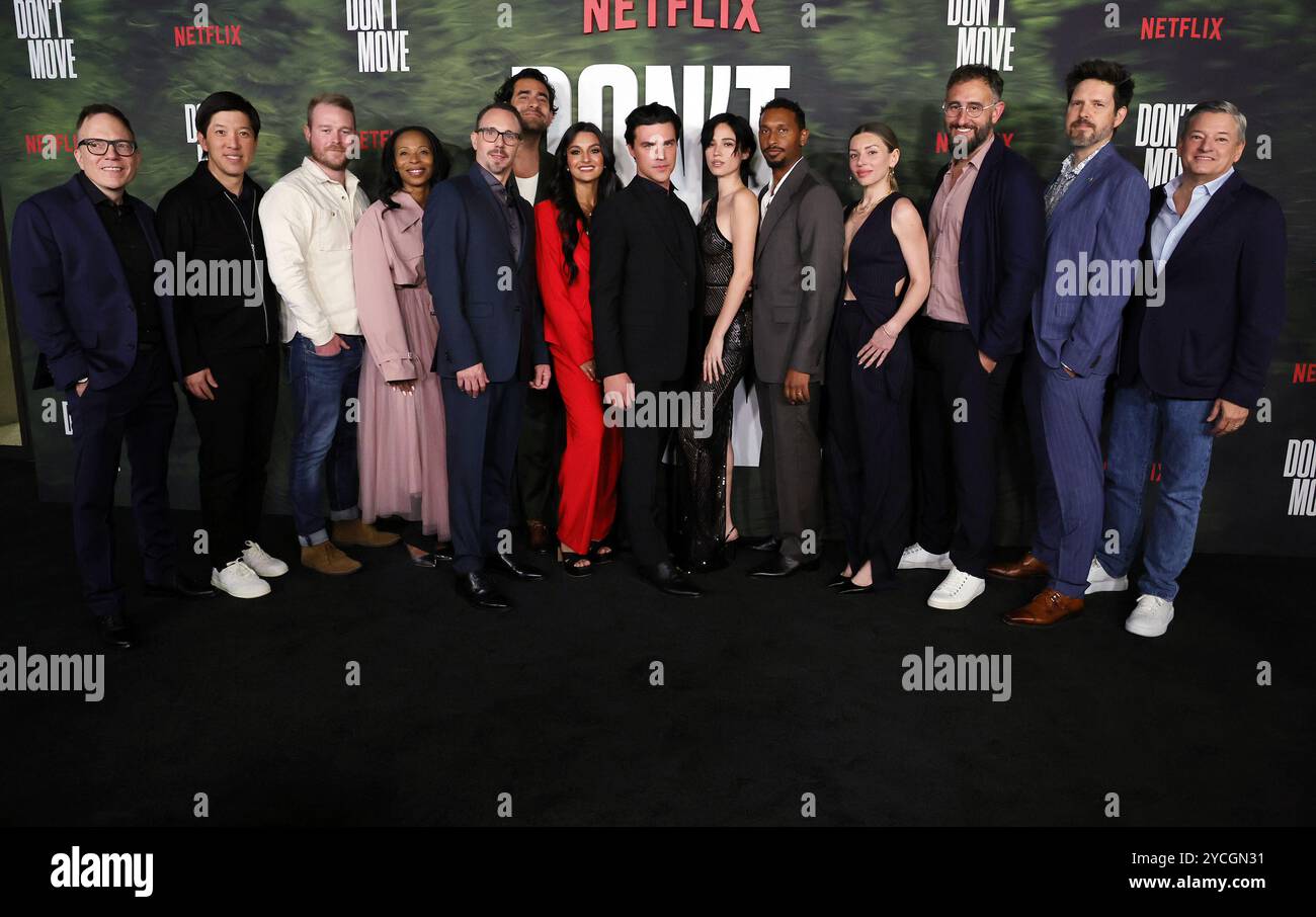 Los Angeles, ca. 22. Oktober 2024. David White, Adan Schindler, Finn ...