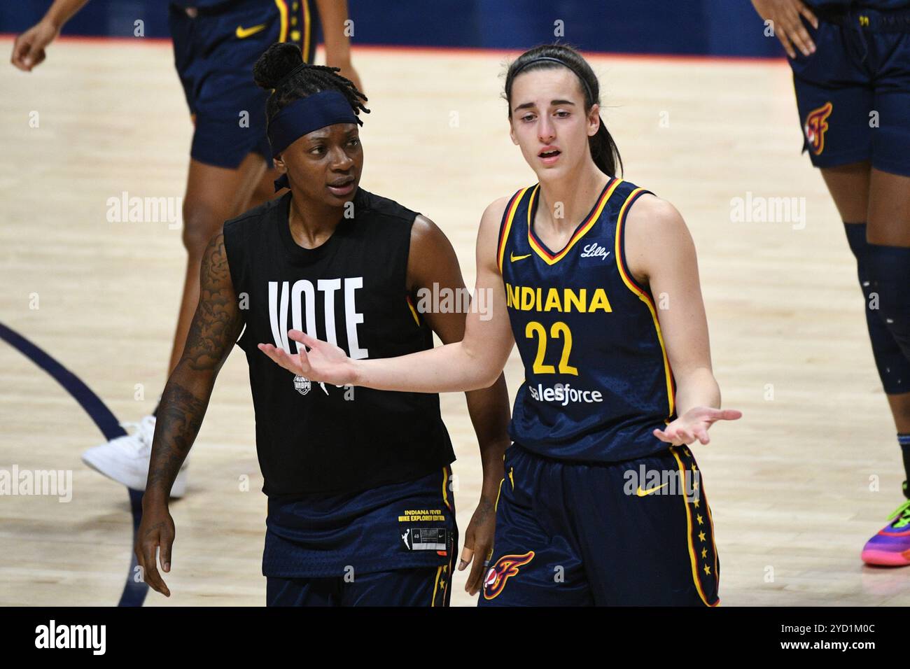 Uncasville, Connecticut, USA. September 2024. Der Indiana Fever Guard Caitlin Clark (22 ...