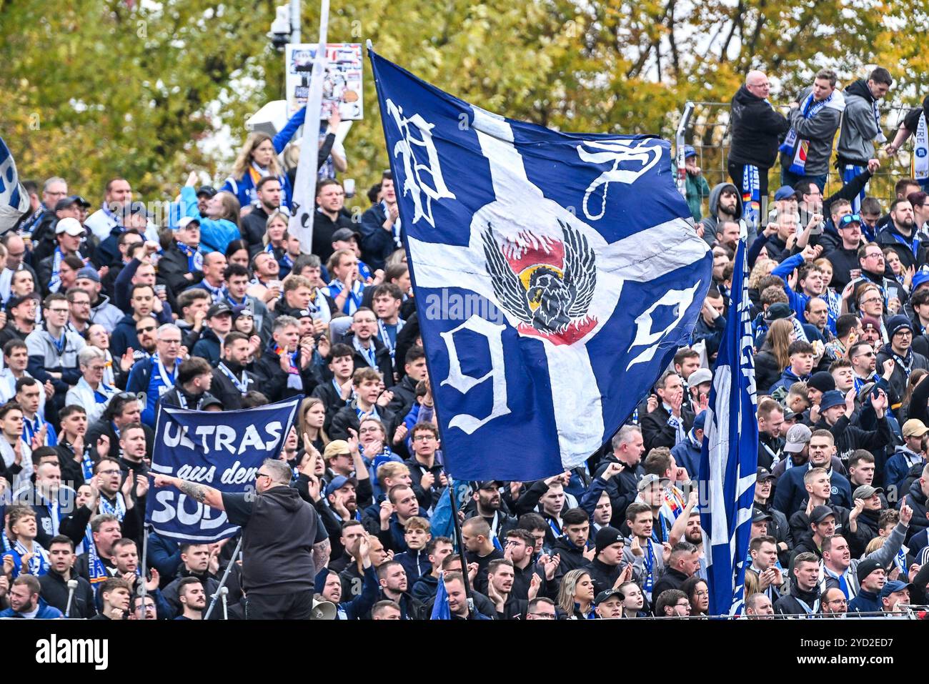 20.10.2024, Donaustadion, Ulm, GER, 2. BL, SSV Ulm 1846 vs Karlsruher ...