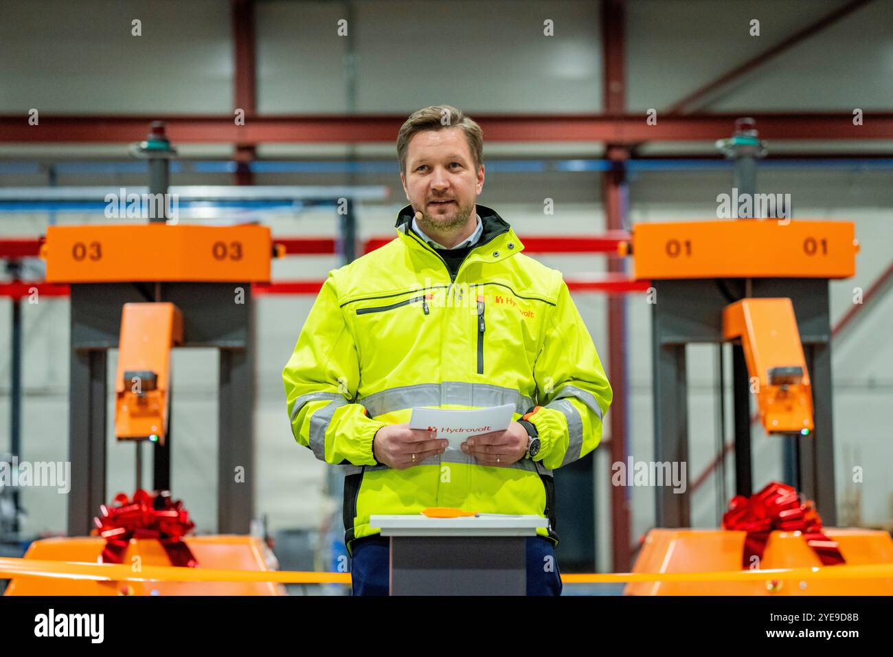 Fredrikstad 20241030. CEO Ole-Christen enger bei der Eröffnung der ...