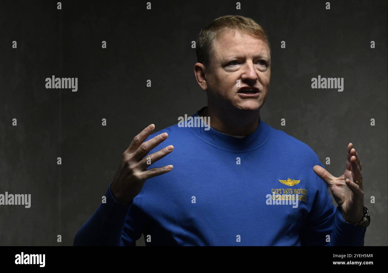 Pohjanmeri Nordsee, Auf See. Oktober 2024. Captain (Navy) Dave Snowden ...