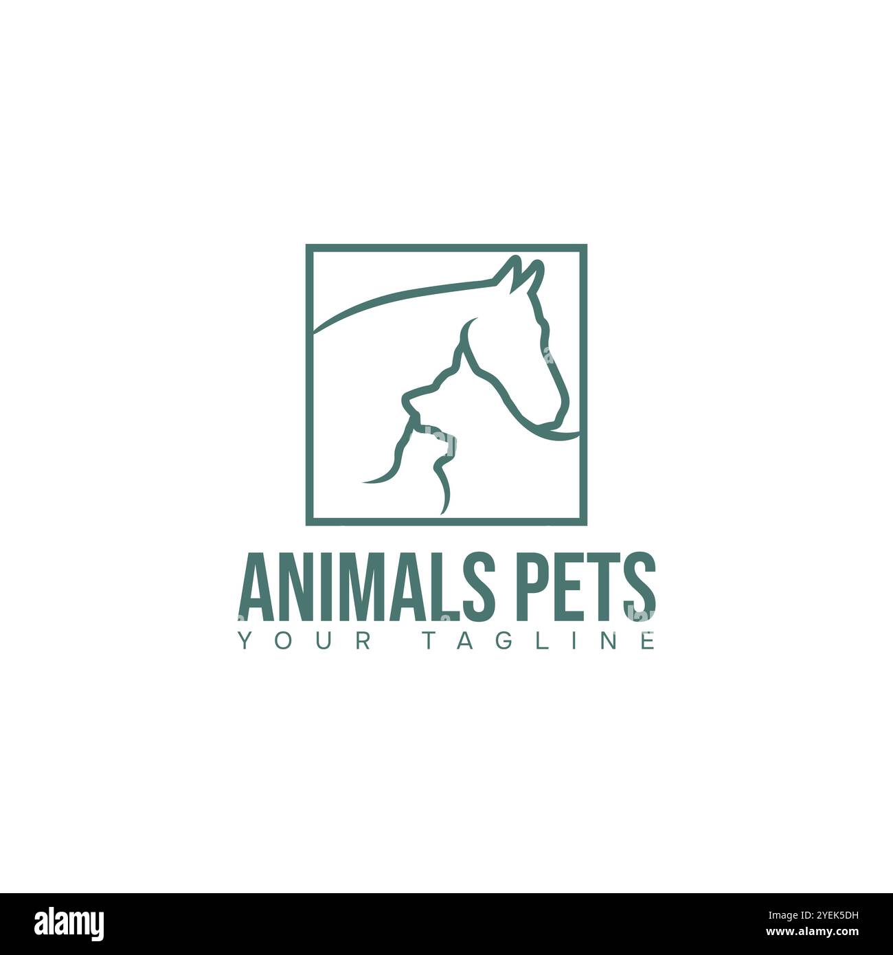 Pferd und hund logo -Fotos und -Bildmaterial in hoher Auflösung – Alamy