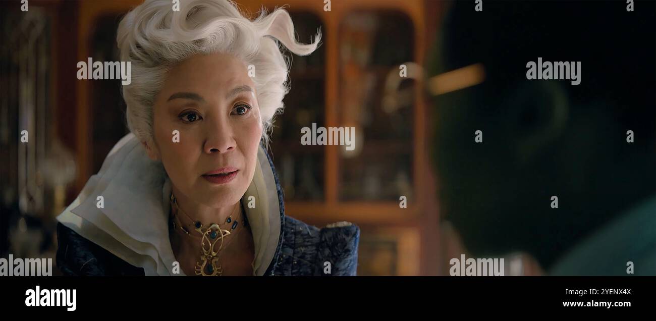 WICKED – FILMAUFNAHMEN. 2024 . USA. Michelle Yeoh und Cynthia Erivo in ...