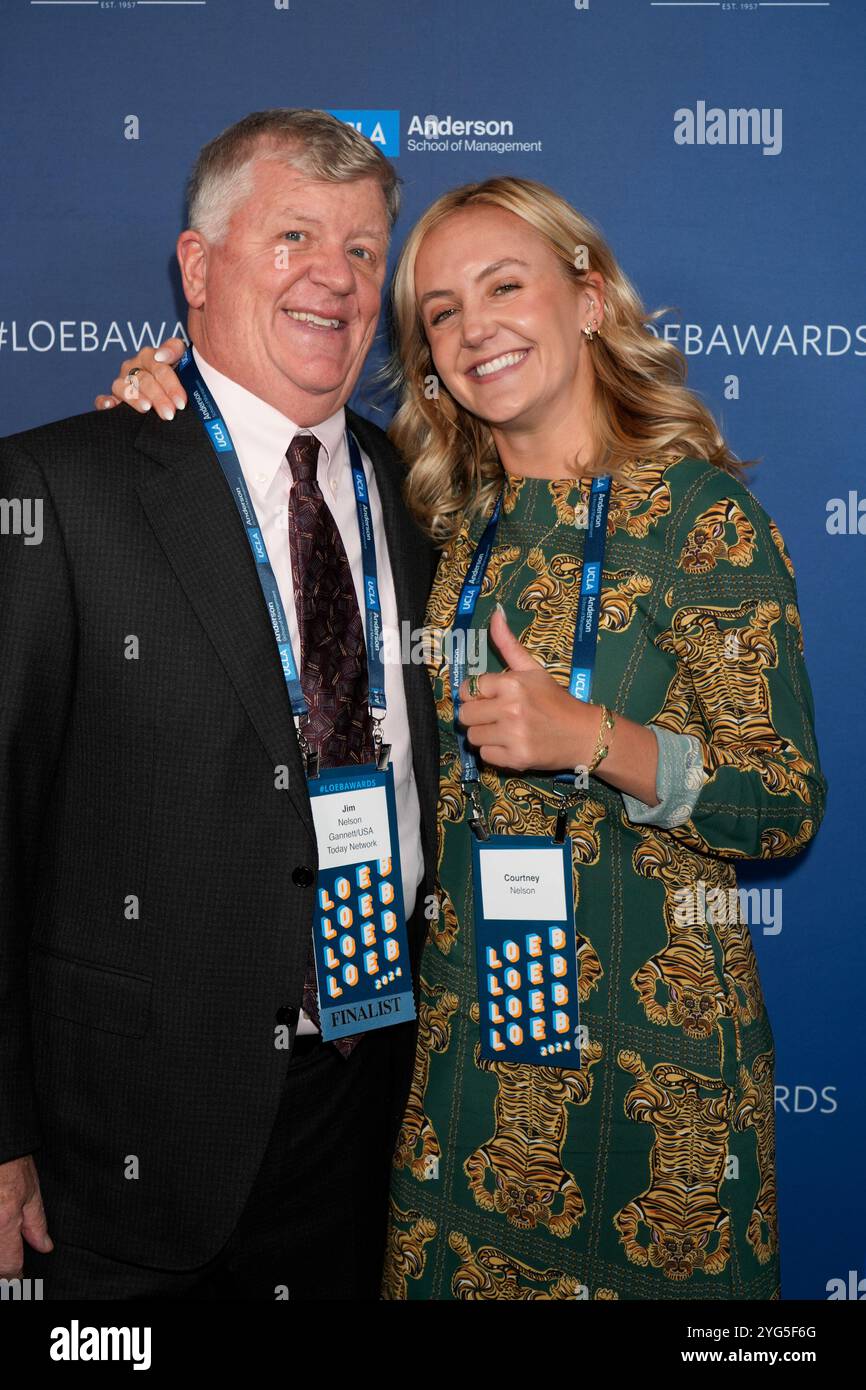 Jim Nelson, Courtney Nelson während der Gerald Loeb Awards 2024, die ...