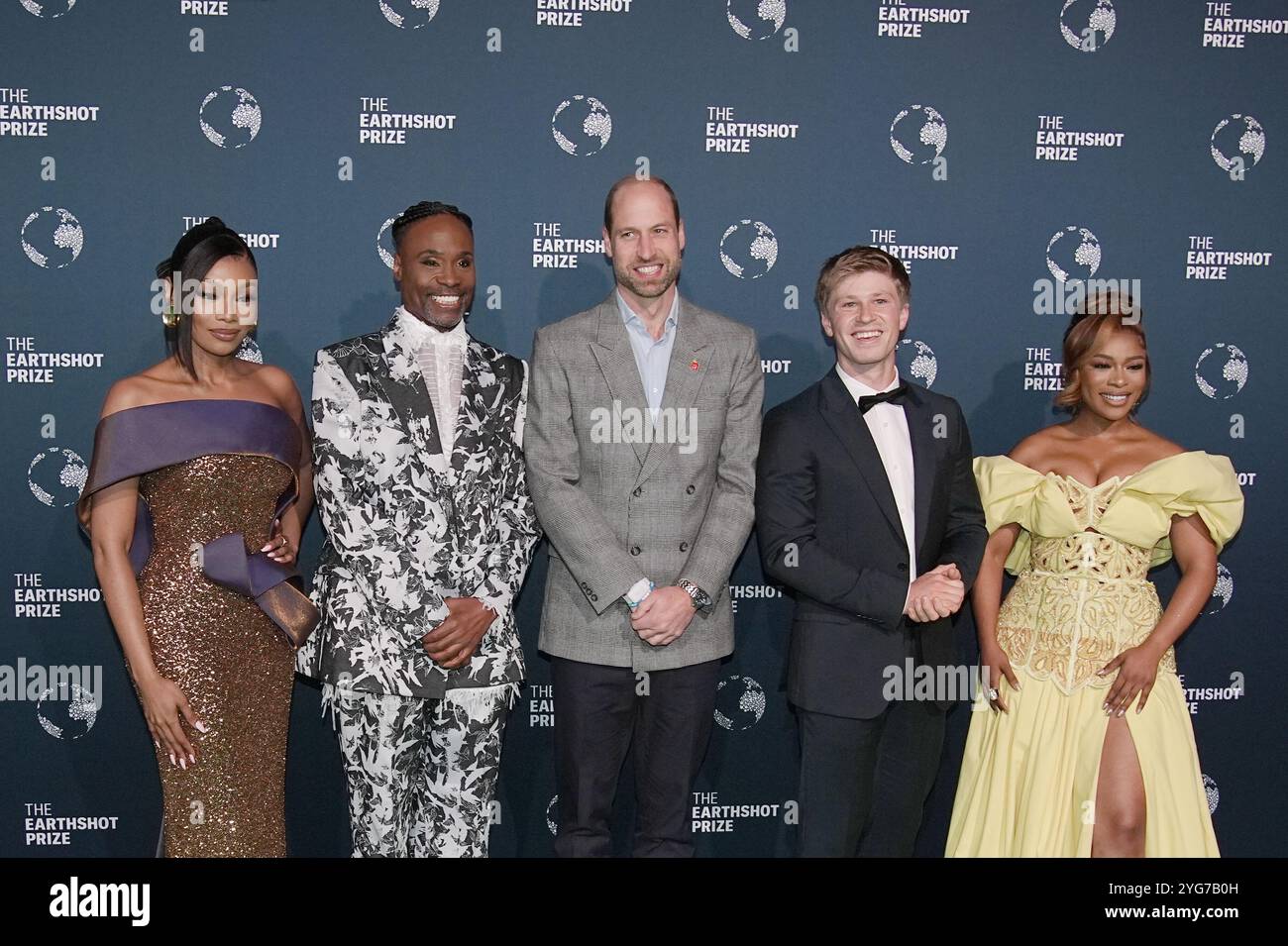 Der Prinz von Wales, mit Bonang Matheba, Gastgeber der Awards, Billy ...