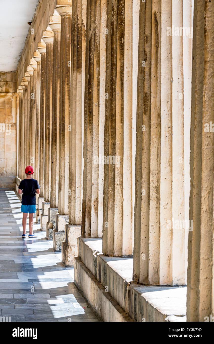 Korfu Griechenland, Altstadt Kerkyra Palaio Poli, Anaktoron Square ...