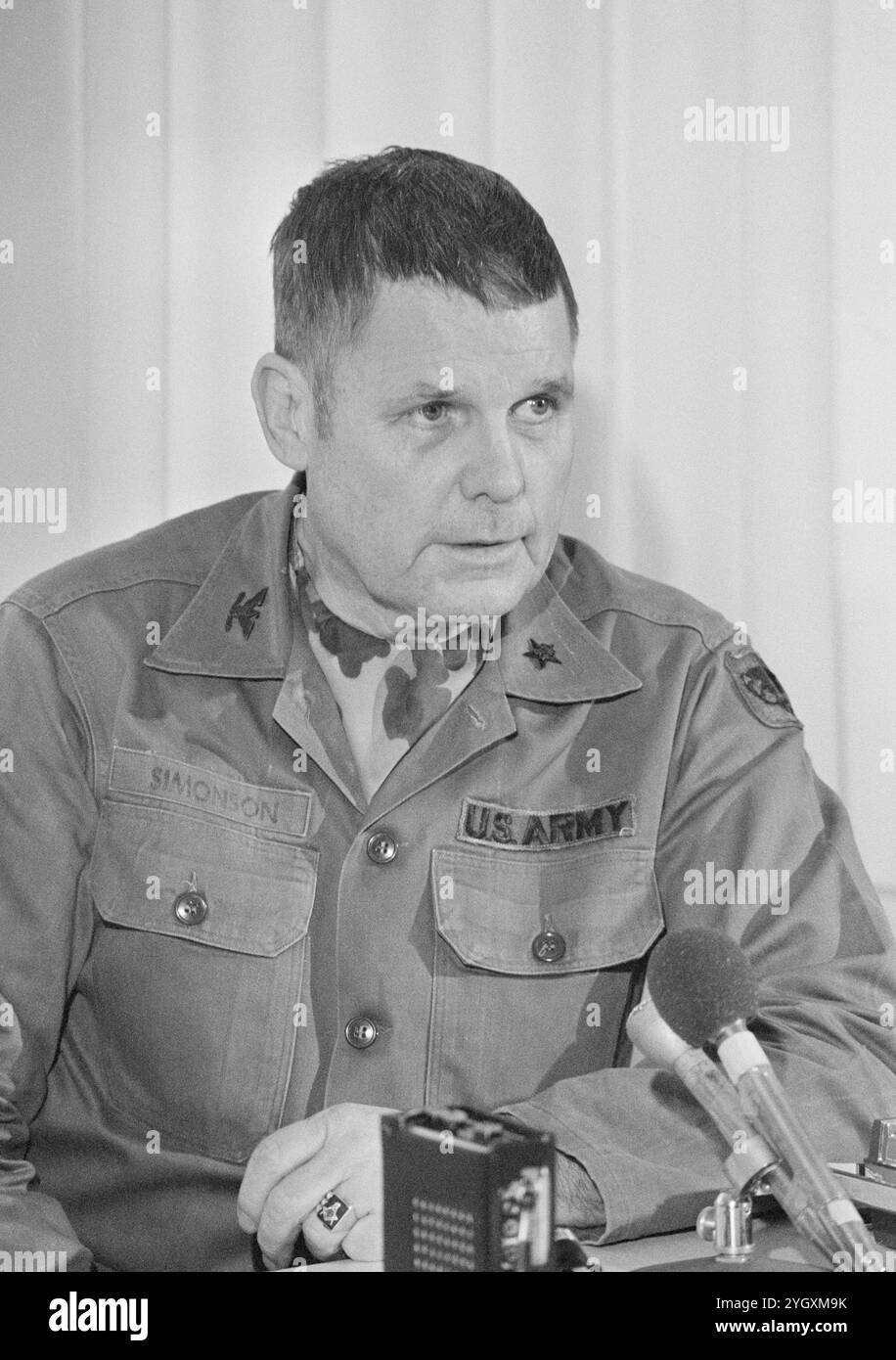 National Guard Commander Col. Hugh Simonson talks to press, Jan. 22 ...