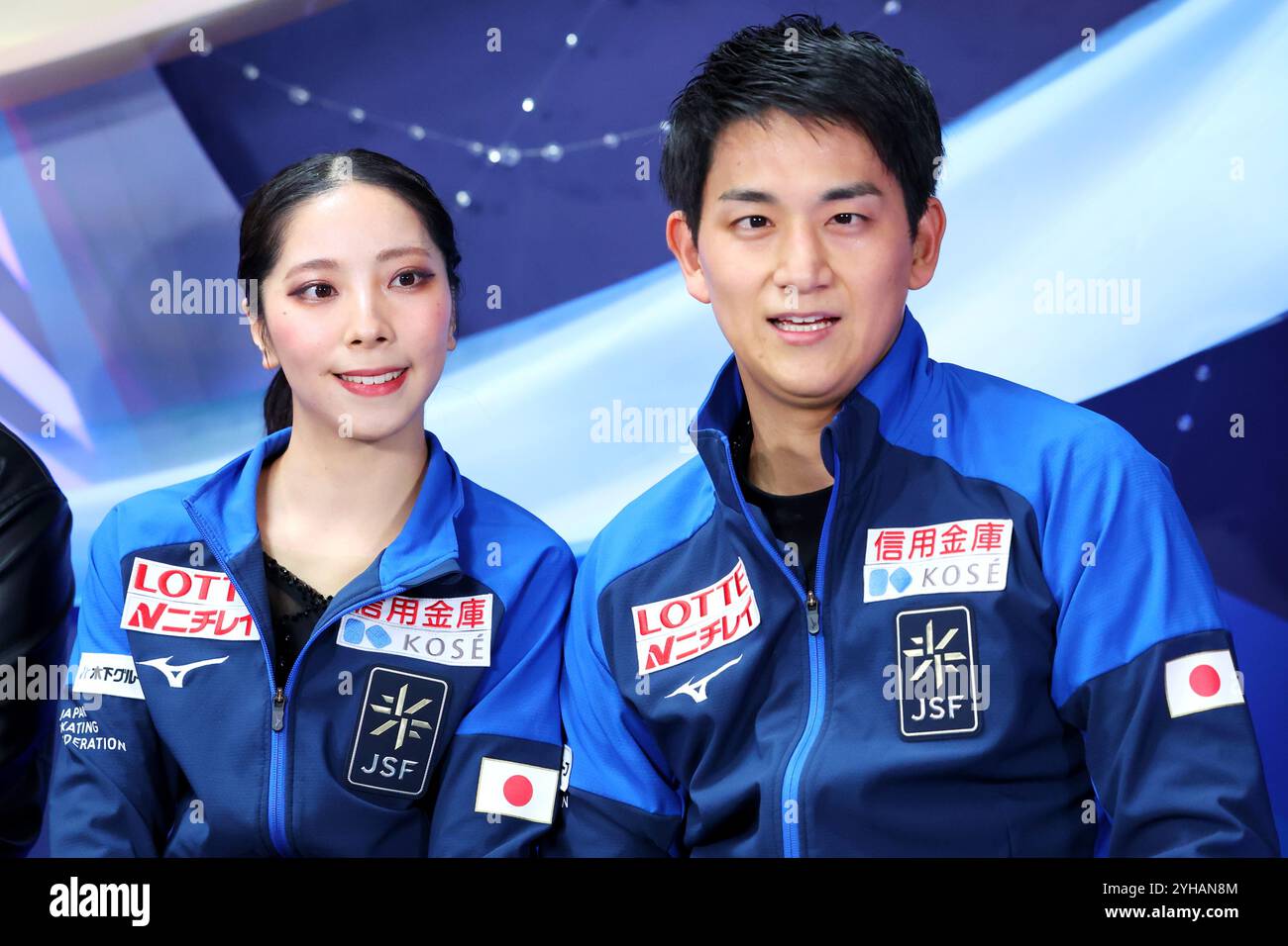 Yoyogi 1. Gymnasium, Tokio, Japan. November 2024. Riku Miura & Ryuichi Kihara (JPN), 8. NOVEMBER ...