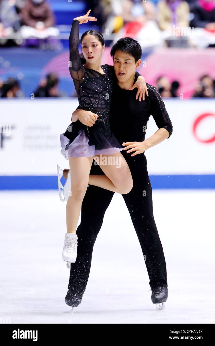 Yoyogi 1. Gymnasium, Tokio, Japan. November 2024. Riku Miura & Ryuichi Kihara (JPN), 8. NOVEMBER ...