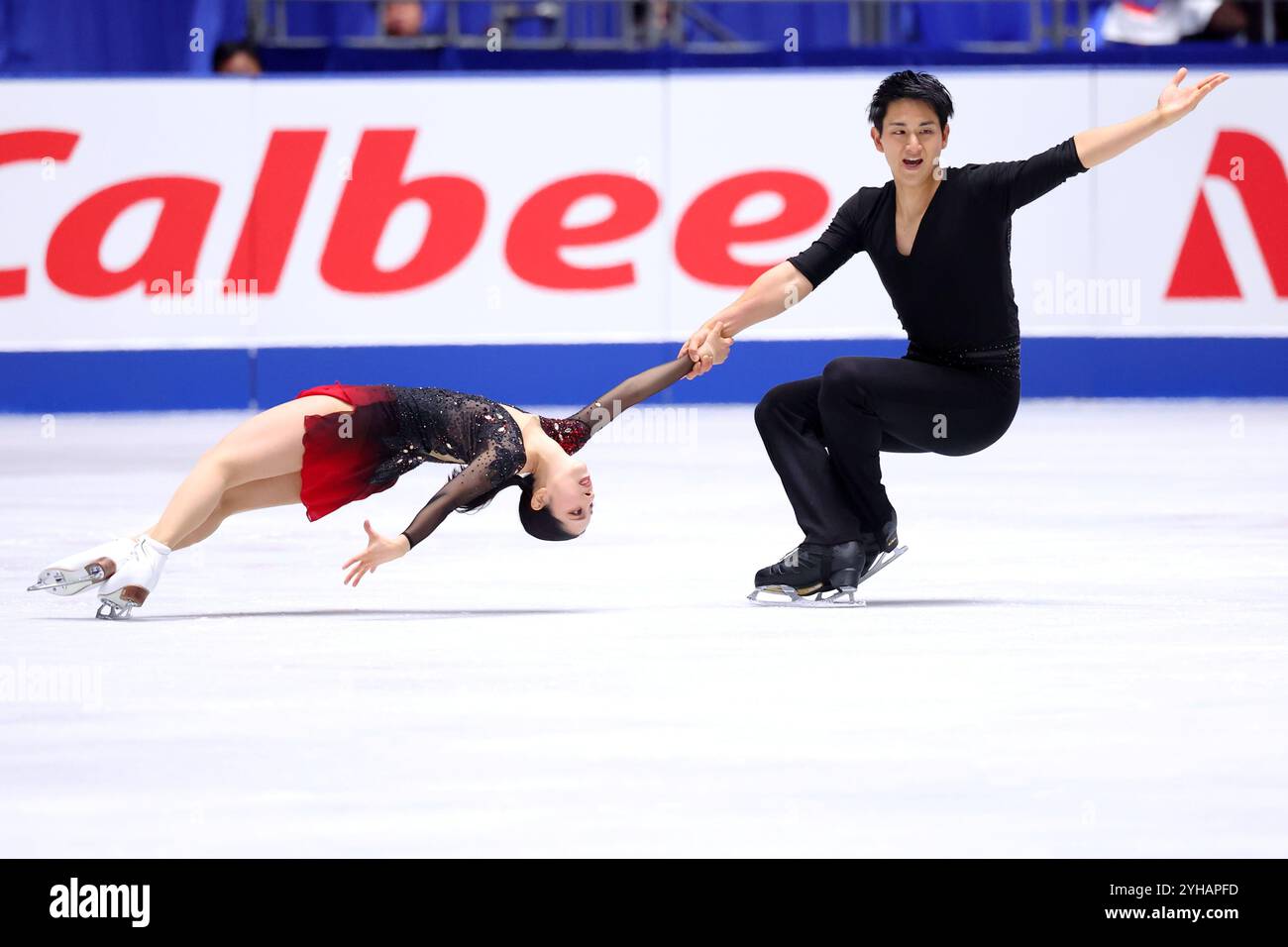 Yoyogi 1. Gymnasium, Tokio, Japan. November 2024. Riku Miura & Ryuichi Kihara (JPN), 9. NOVEMBER ...