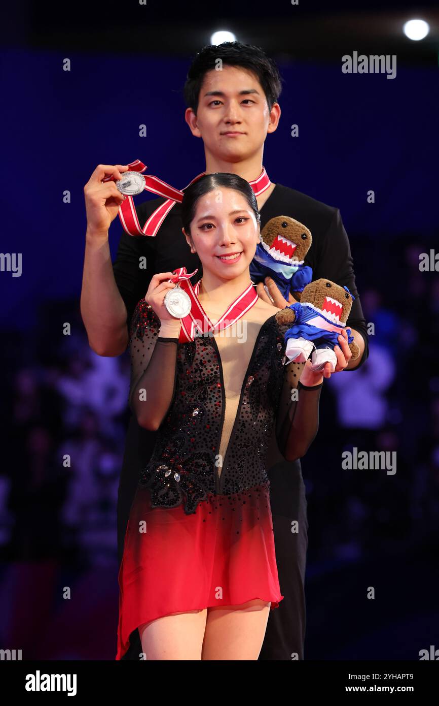 Tokio, Japan. November 2024. Riku Miura & Ryuichi Kihara (JPN) Eiskunstlauf : ISU Grand Prix of ...