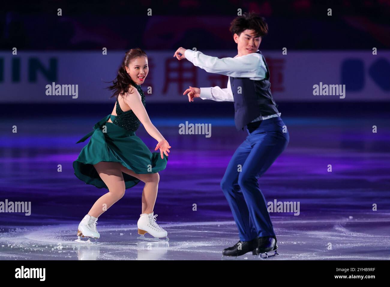 Yoyogi 1. Gymnasium, Tokio, Japan. November 2024. Utana Yoshida & Masaya Morita (JPN), 10 ...