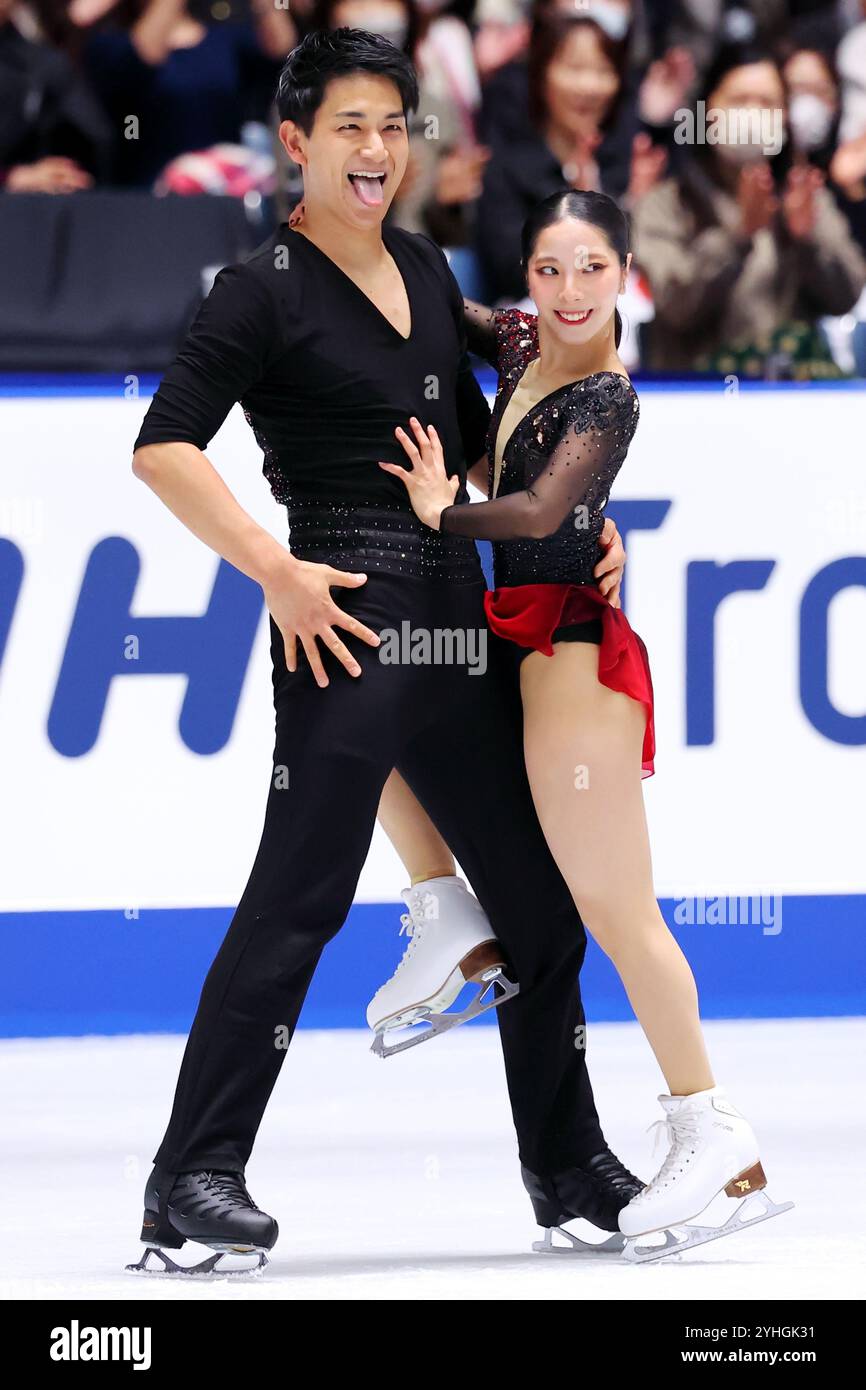 Yoyogi 1. Gymnasium, Tokio, Japan. November 2024. Riku Miura & Ryuichi Kihara (JPN), 9. NOVEMBER ...