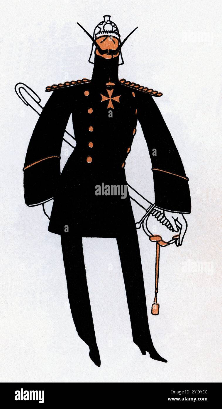 Caricatura de Guillermo II (Wilhelm II en Alemán), Friedrich Wilhelm ...