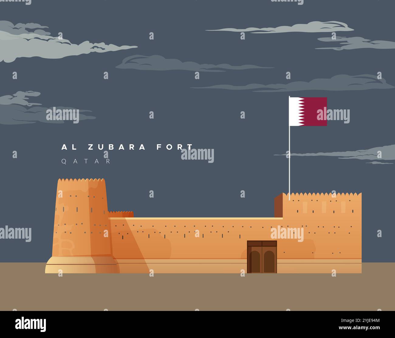 Al zubara katar Stock-Vektorgrafiken kaufen - Alamy