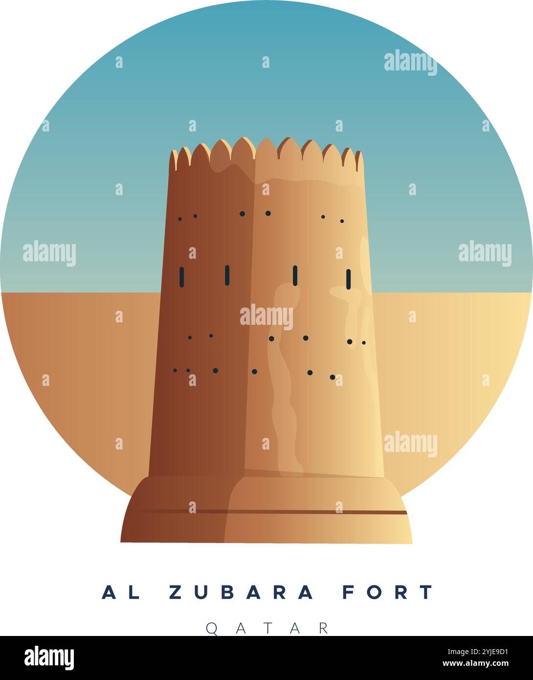 Al zubara katar Stock-Vektorgrafiken kaufen - Alamy