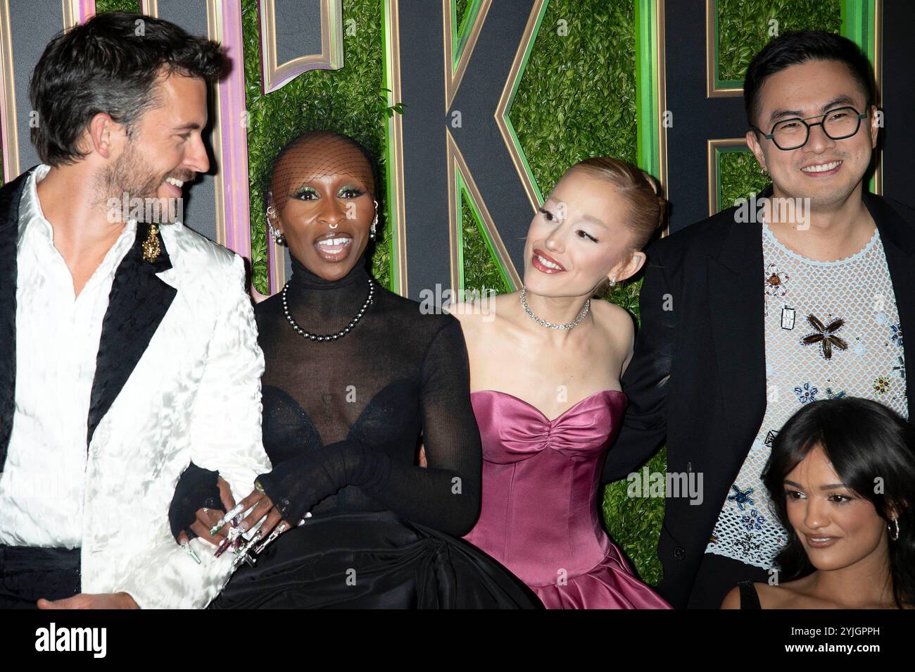 Jeff Goldblum, Marc Platt, Jonathan Bailey, Cynthia Erivo, Ariana ...