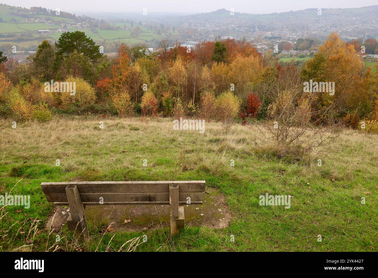 Blick von Rodbourgh Common Park Bank, Stroud Gloucestershire ...