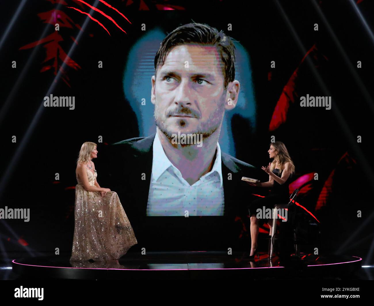 Rom, Rai Studios Ex Dear, TV-Show 'Belve'. Auf dem Foto: Flavia Vento, Francesca Fagnani ...