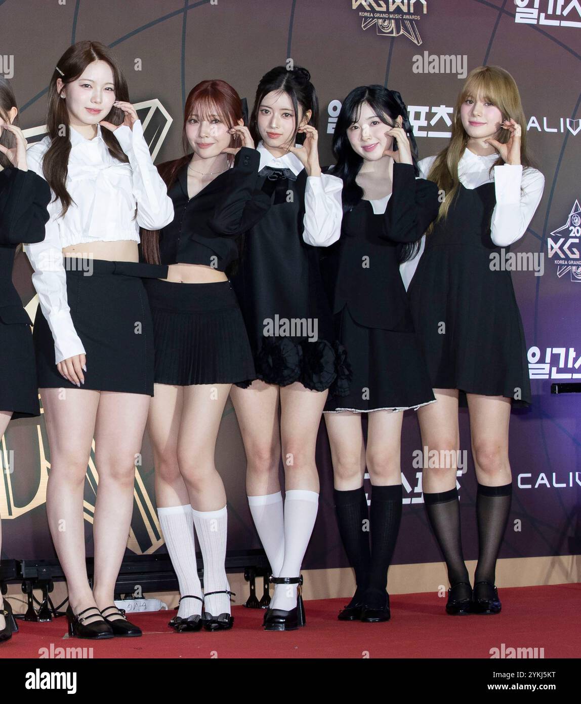 Incheon, Südkorea. November 2024. Japanisch Mako, Rio, Nina, Mayuka, Ayaka, Maya, Rima, Riku und ...