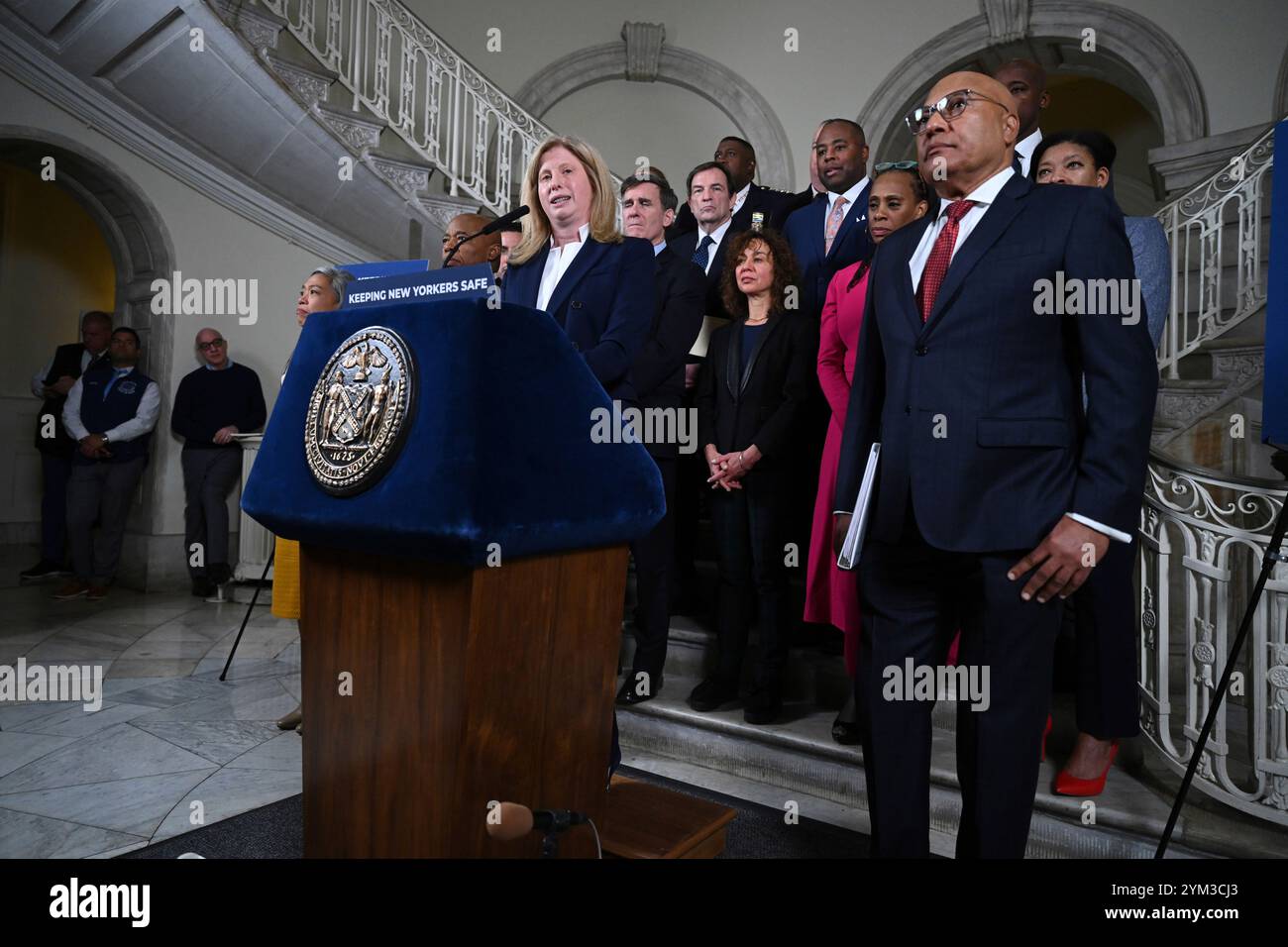 Photo by: NDZ/STAR MAX/IPx 2024 11/20/24 New York City Mayor Eric Adams ...