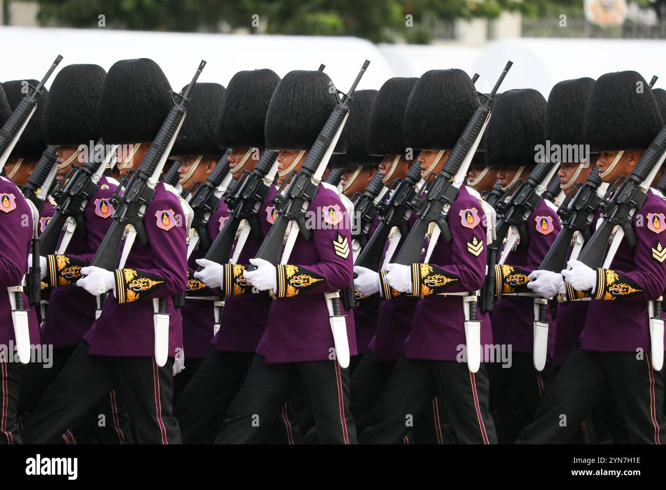 Die Royal Thai Armed Forces probten die Parade und die Eid ...