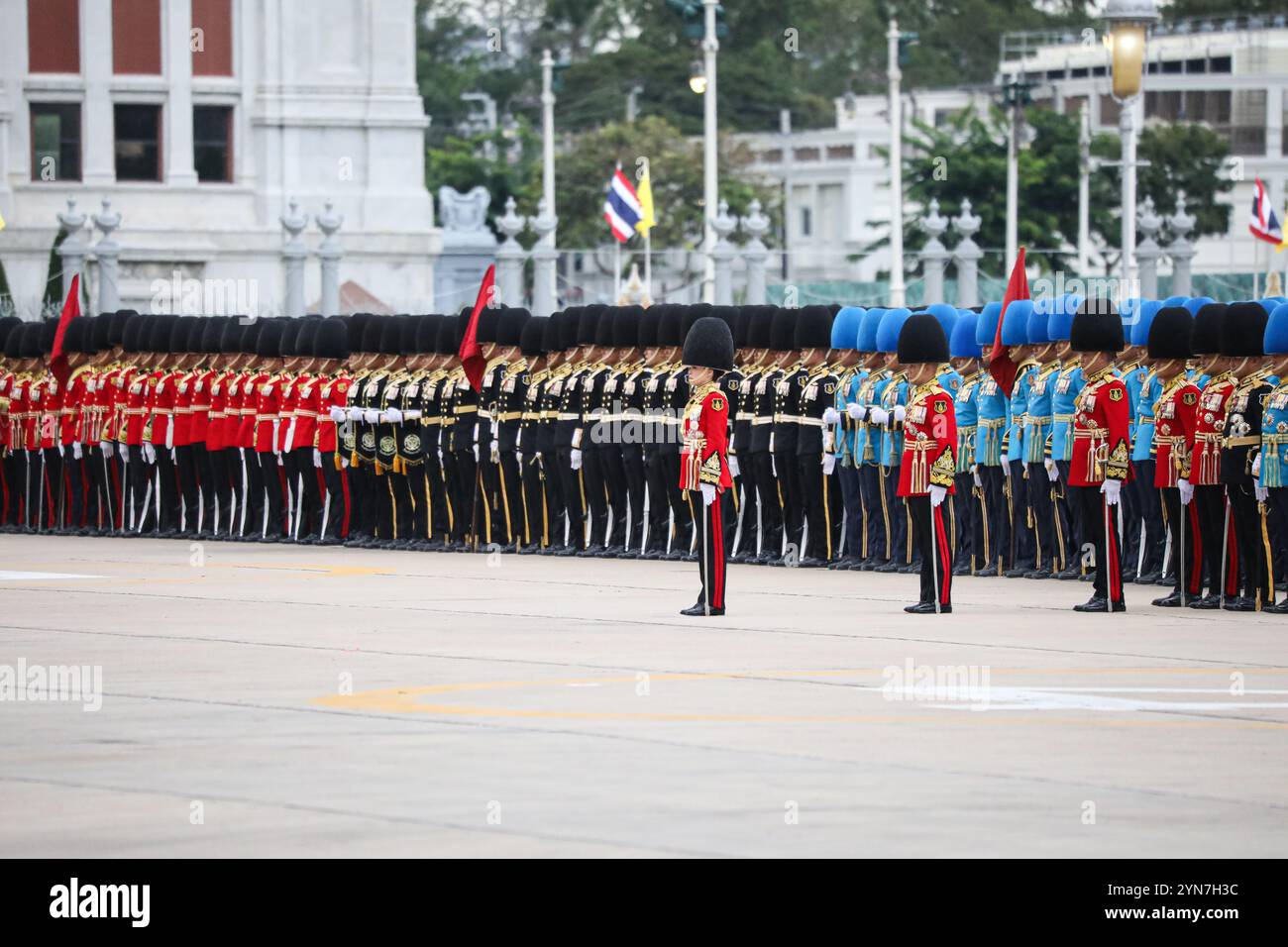 Die Royal Thai Armed Forces probten die Parade und die Eid ...