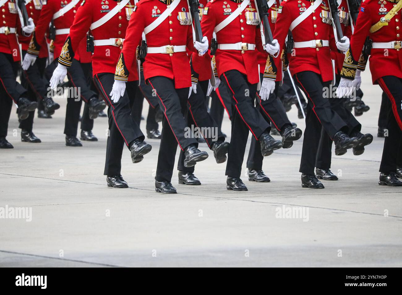 Die Royal Thai Armed Forces probten die Parade und die Eid ...
