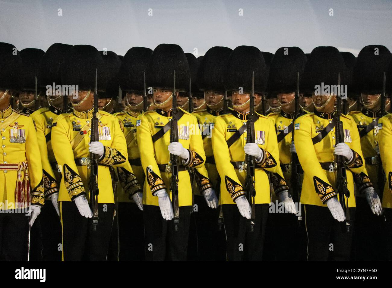 Die Royal Thai Armed Forces probten die Parade und die Eid ...