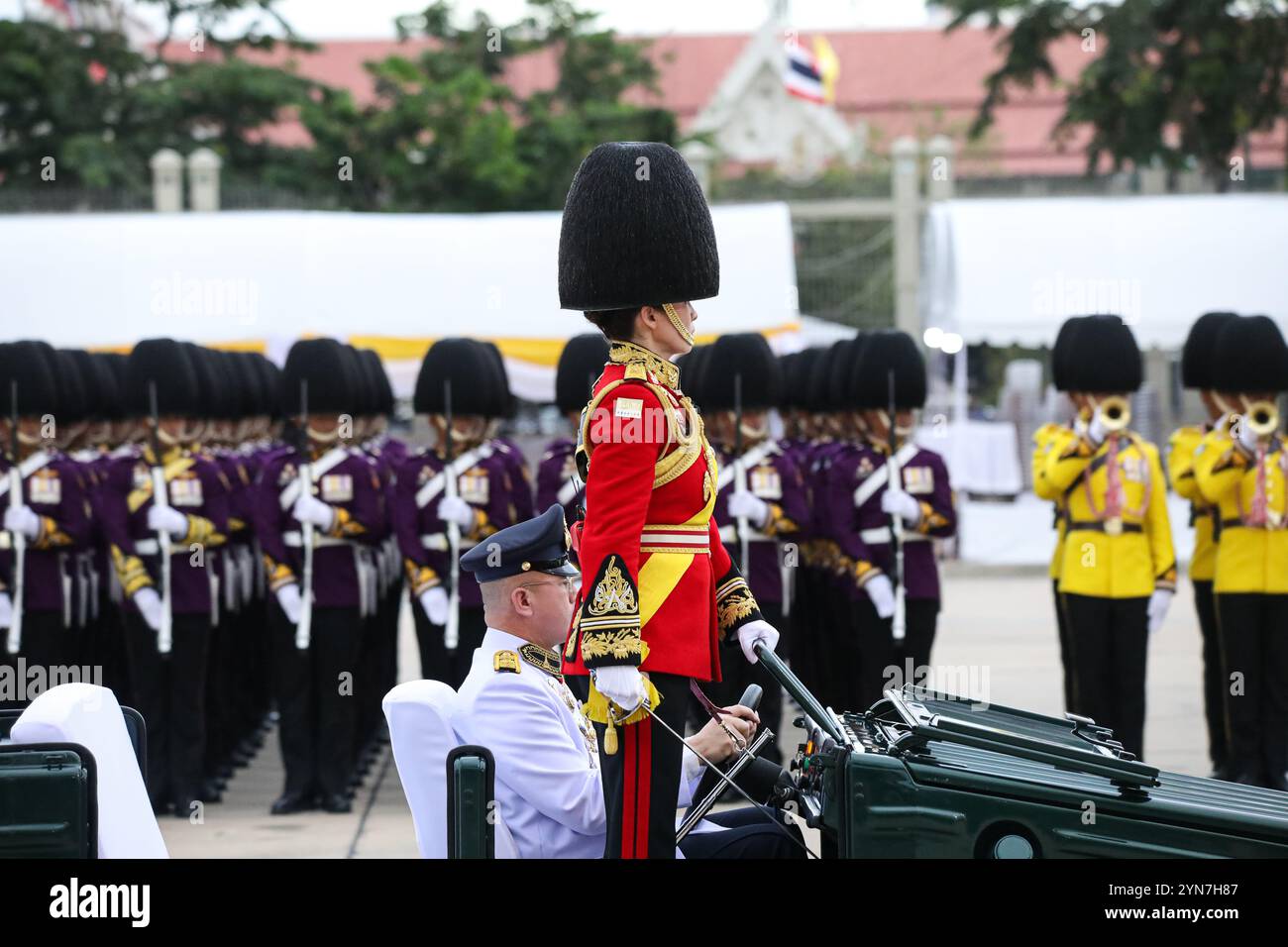 Die Royal Thai Armed Forces probten die Parade und die Eid ...
