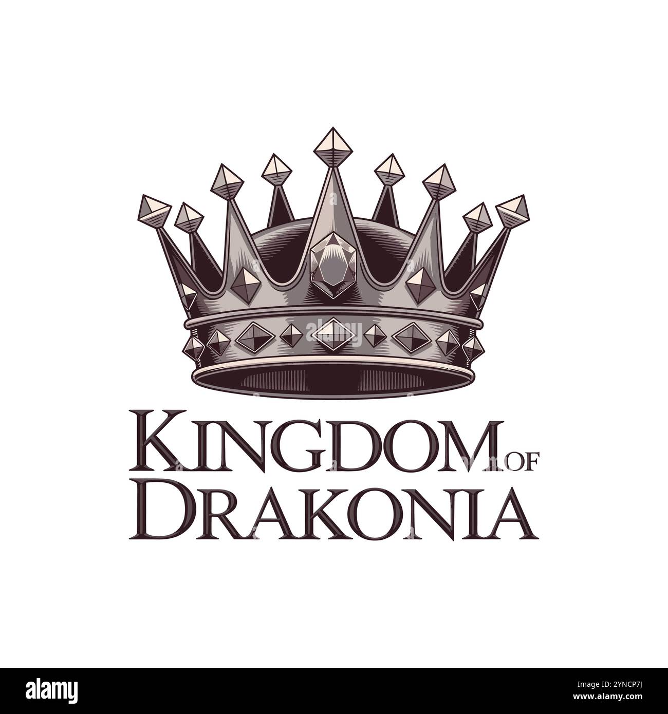 Crown emblem Stock-Vektorgrafiken kaufen - Alamy