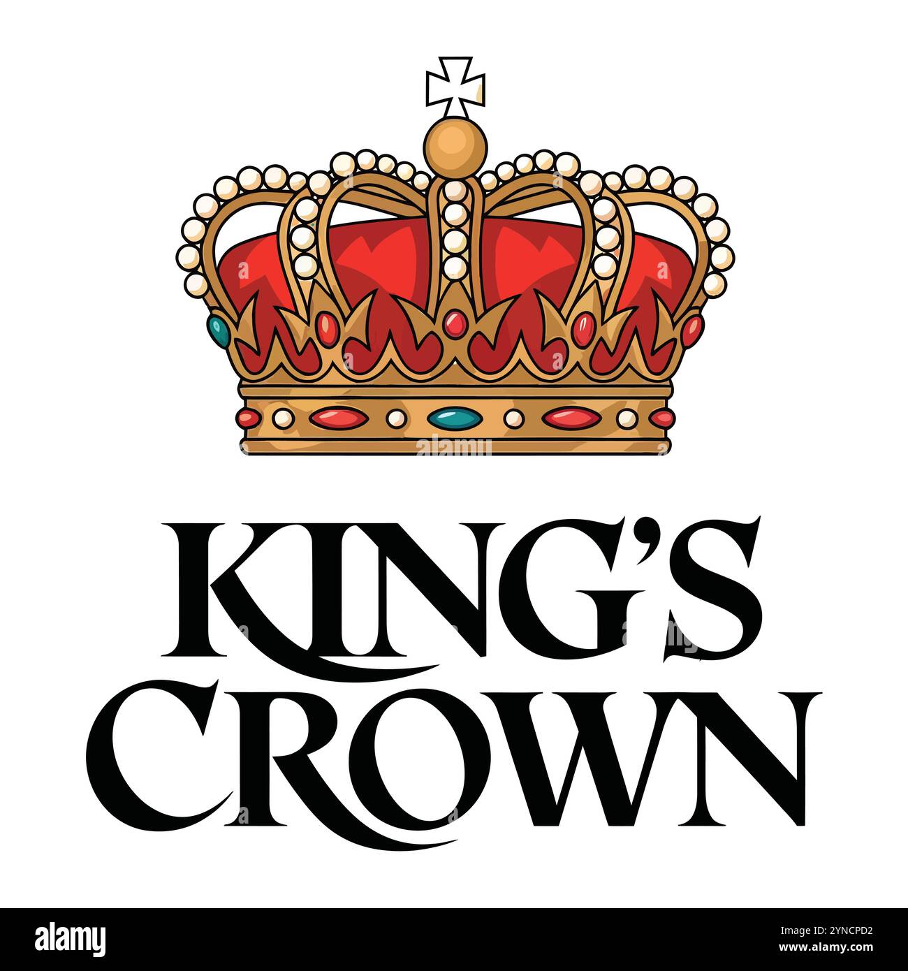 Crown emblem Stock-Vektorgrafiken kaufen - Alamy