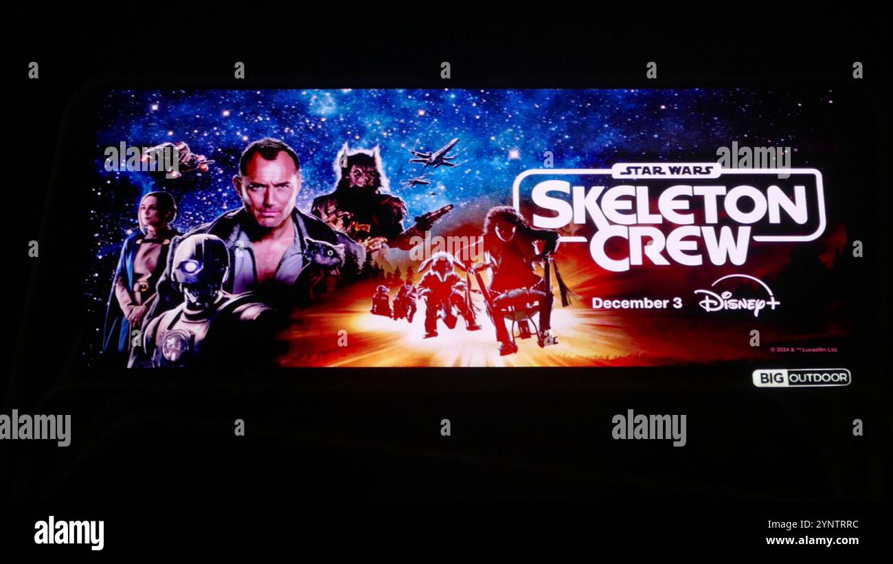 Los Angeles, Kalifornien, USA 26. November 2024 Star Wars Skeleton Crew ...