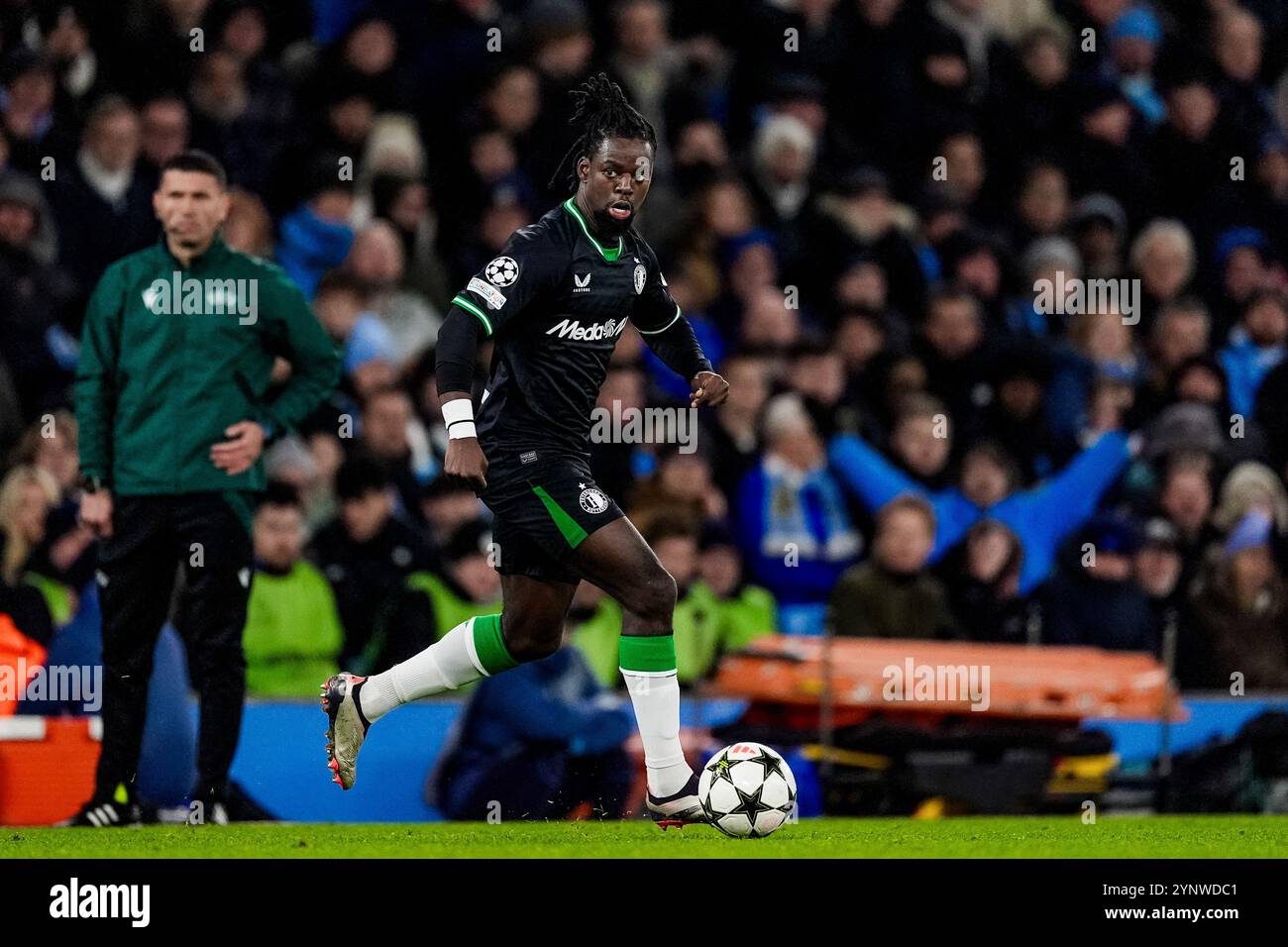 Manchester, Großbritannien. November 2024. Manchester - Jordan Lotomba ...