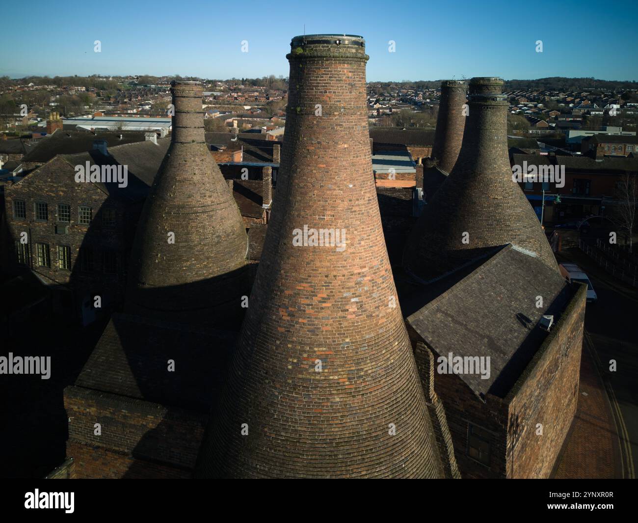 Das Gladstone Pottery Museum in Longton, Stoke-on-Trent, ist eine ...