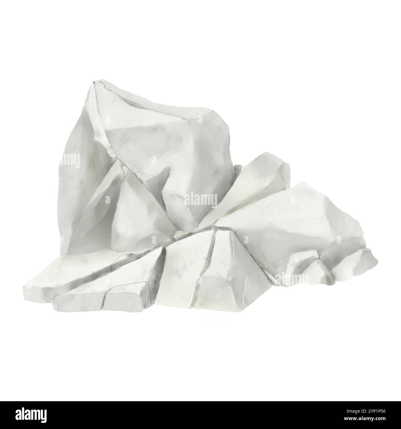 Steinsteine mit Felsfragmenten mit Rissen und rauer Textur. Digitale ...