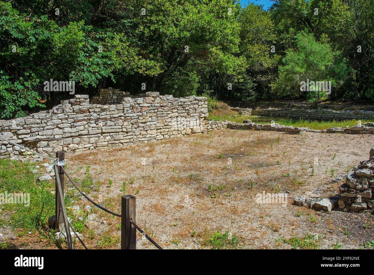 Der Baptistry Complex im Butrint Archaeological Park, im Butrint ...