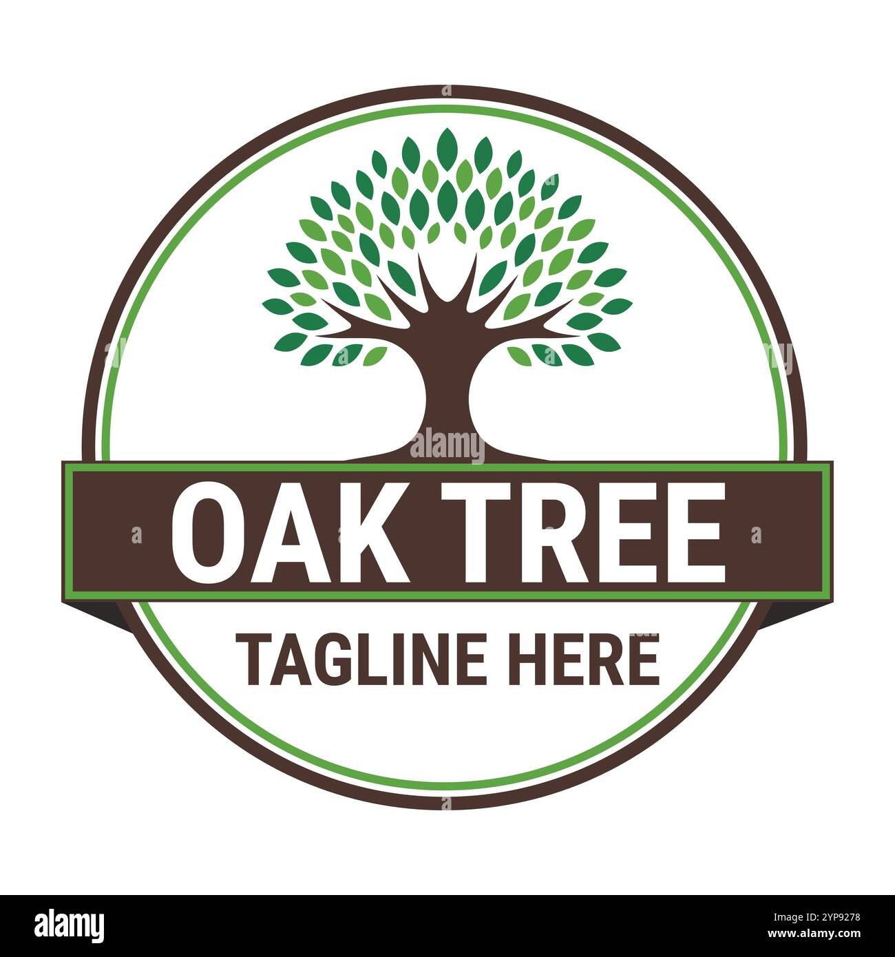 Oak Tree Logo, Oak Tree Logo Design, Oak Tree Logo Vektor, Oak Tree ...