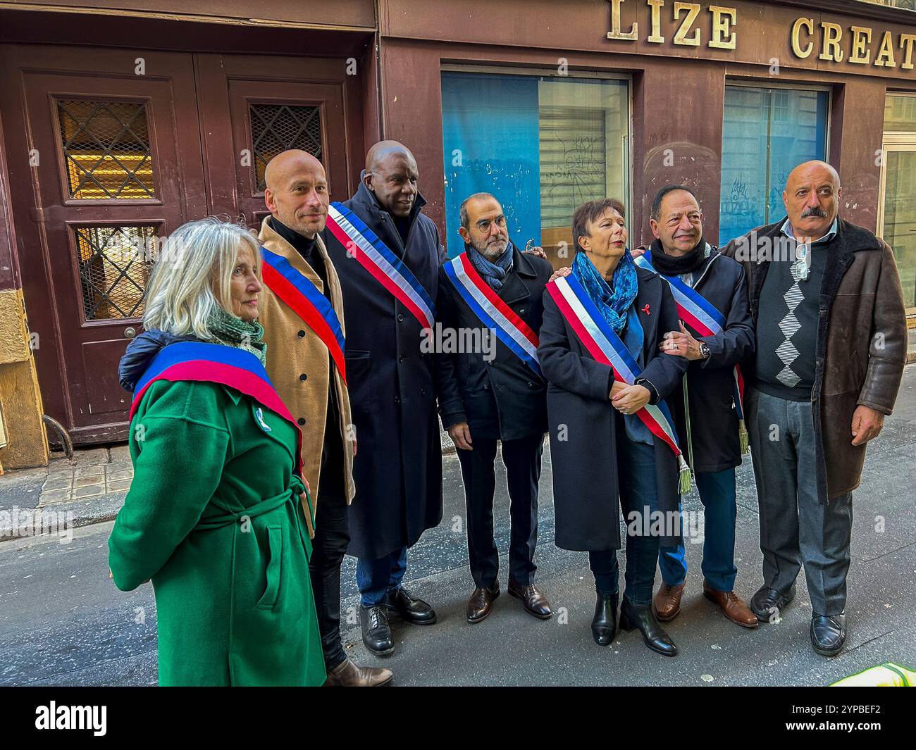 Paris, Frankreich, Group People, Französische Politiker ...