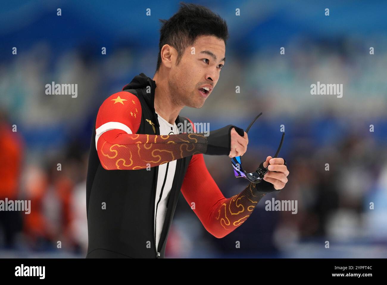 Bronze medalist Ning Zhongyan of China reacts after competing in the ...