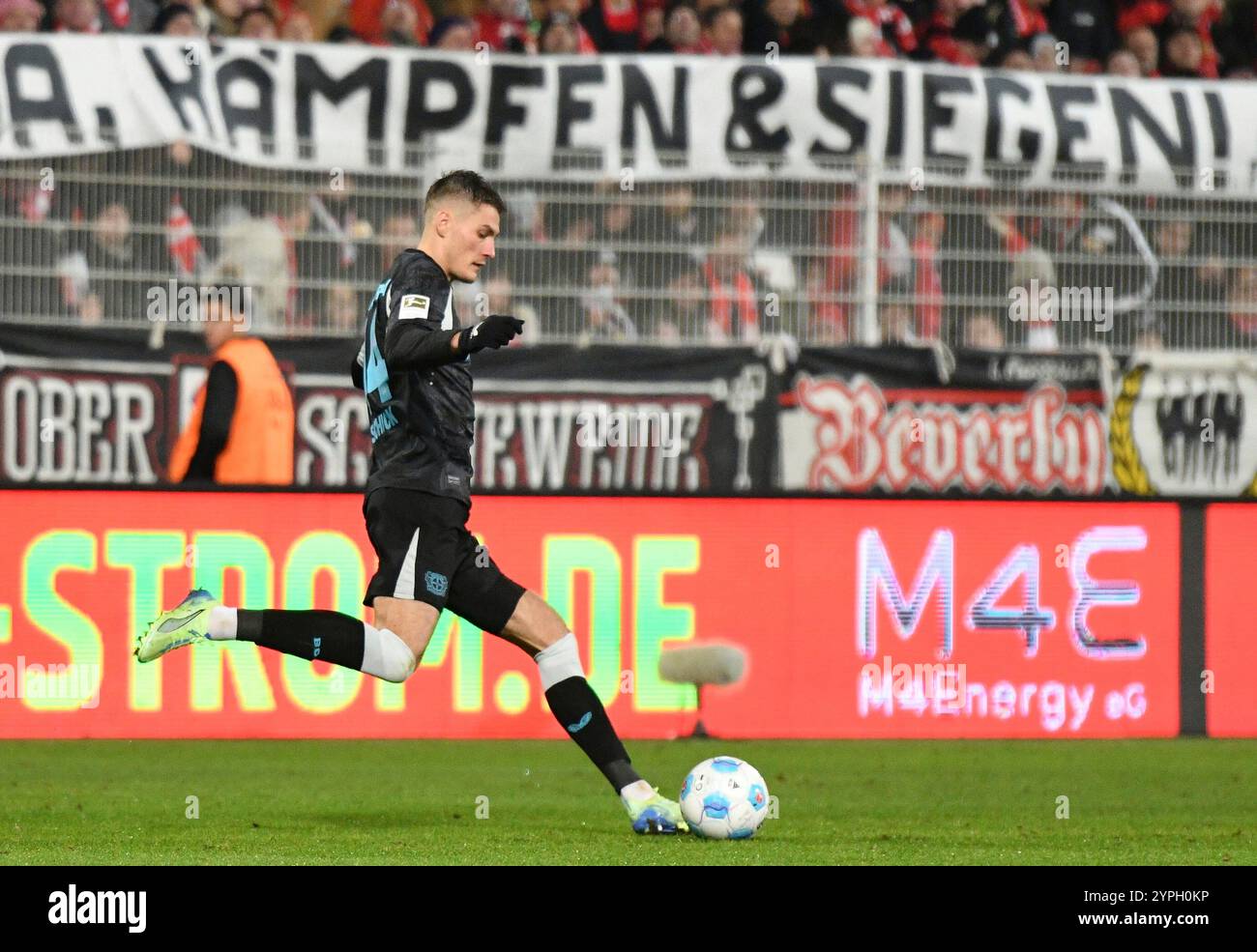 Berlin, Deutschland. November 2024 30. Patrik Schick (Bayer 04 Leverkusen, #14) DE, 1. FC Union ...