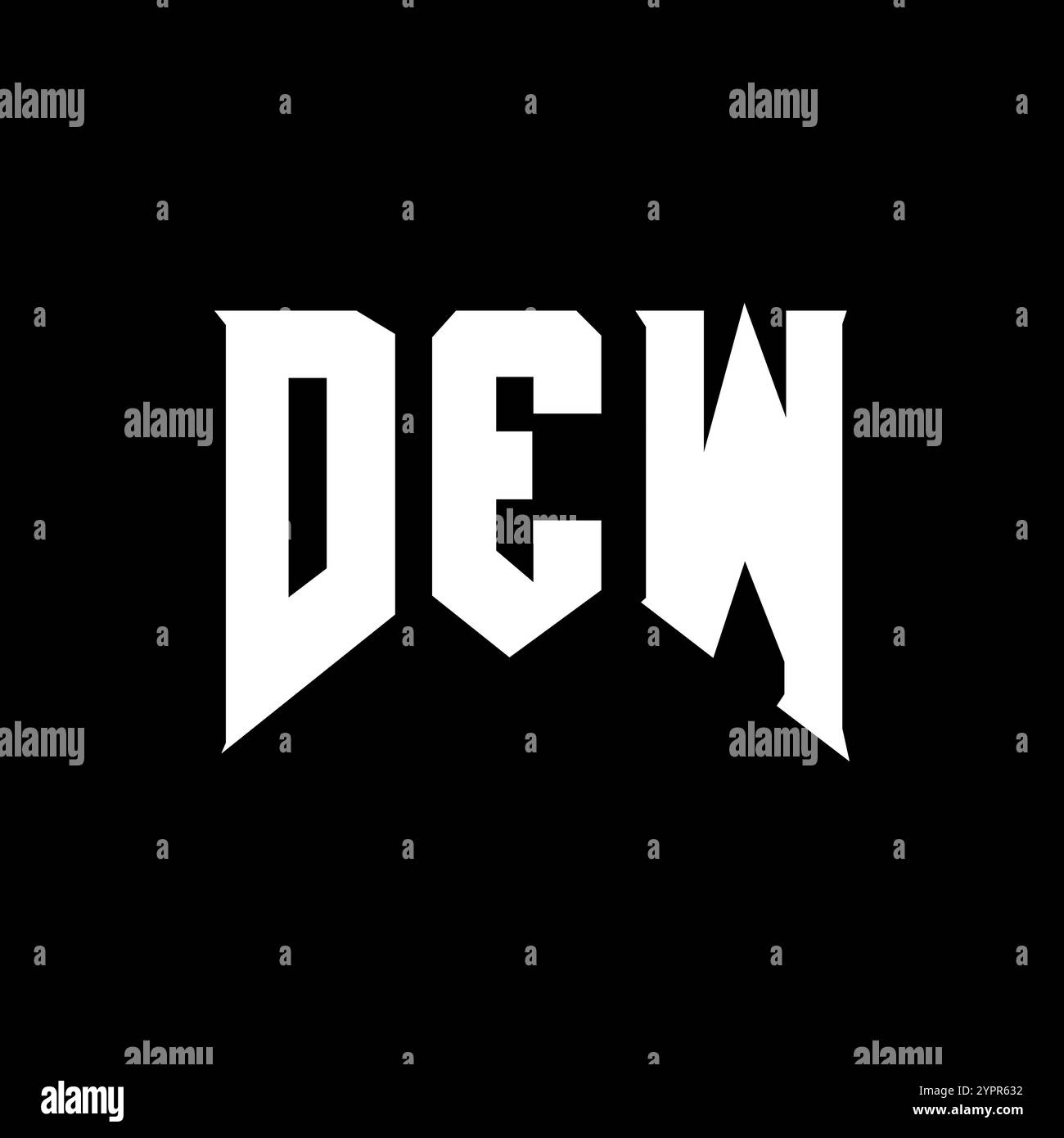 TAW Letter-Logo für Technologieunternehmen. Schwarz-weiße ...